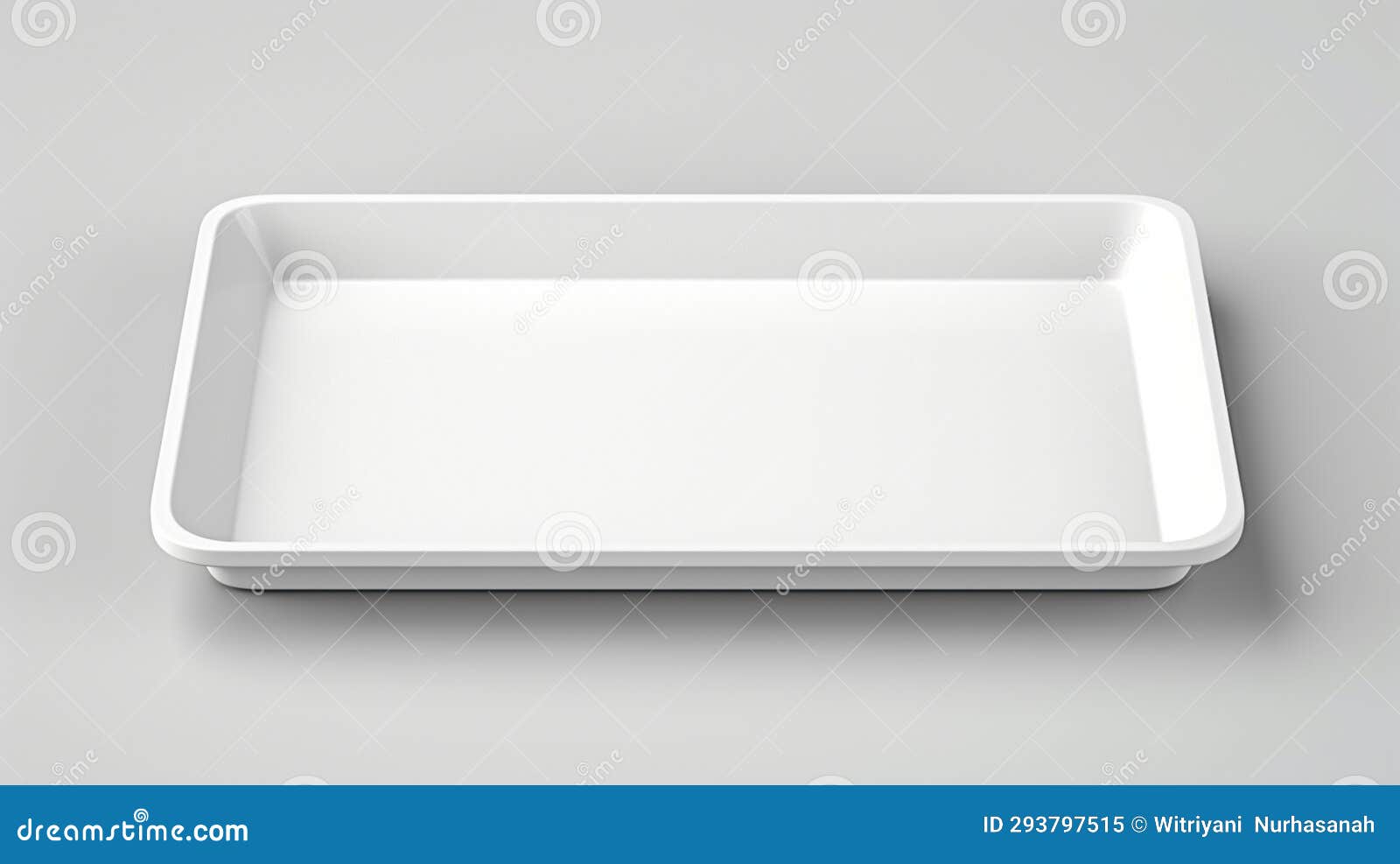 Blank Tray Container Mockup. Top View.generative Ai Stock Illustration ...
