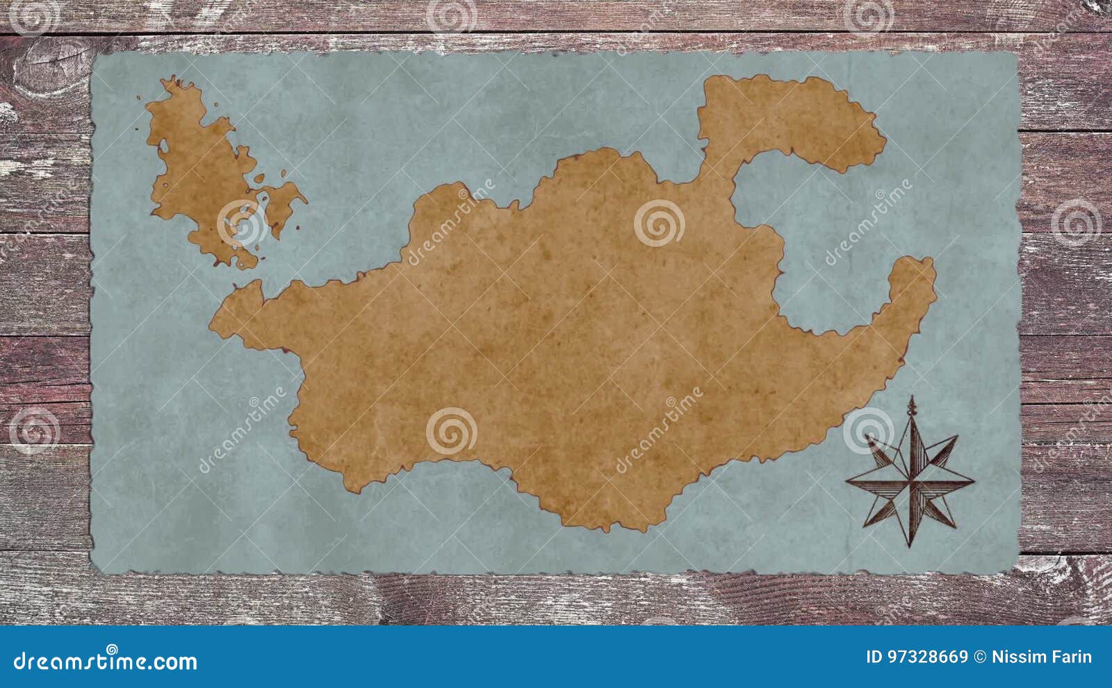 A Blank Treasure Map stock video. Video of paper, compass - 97328669