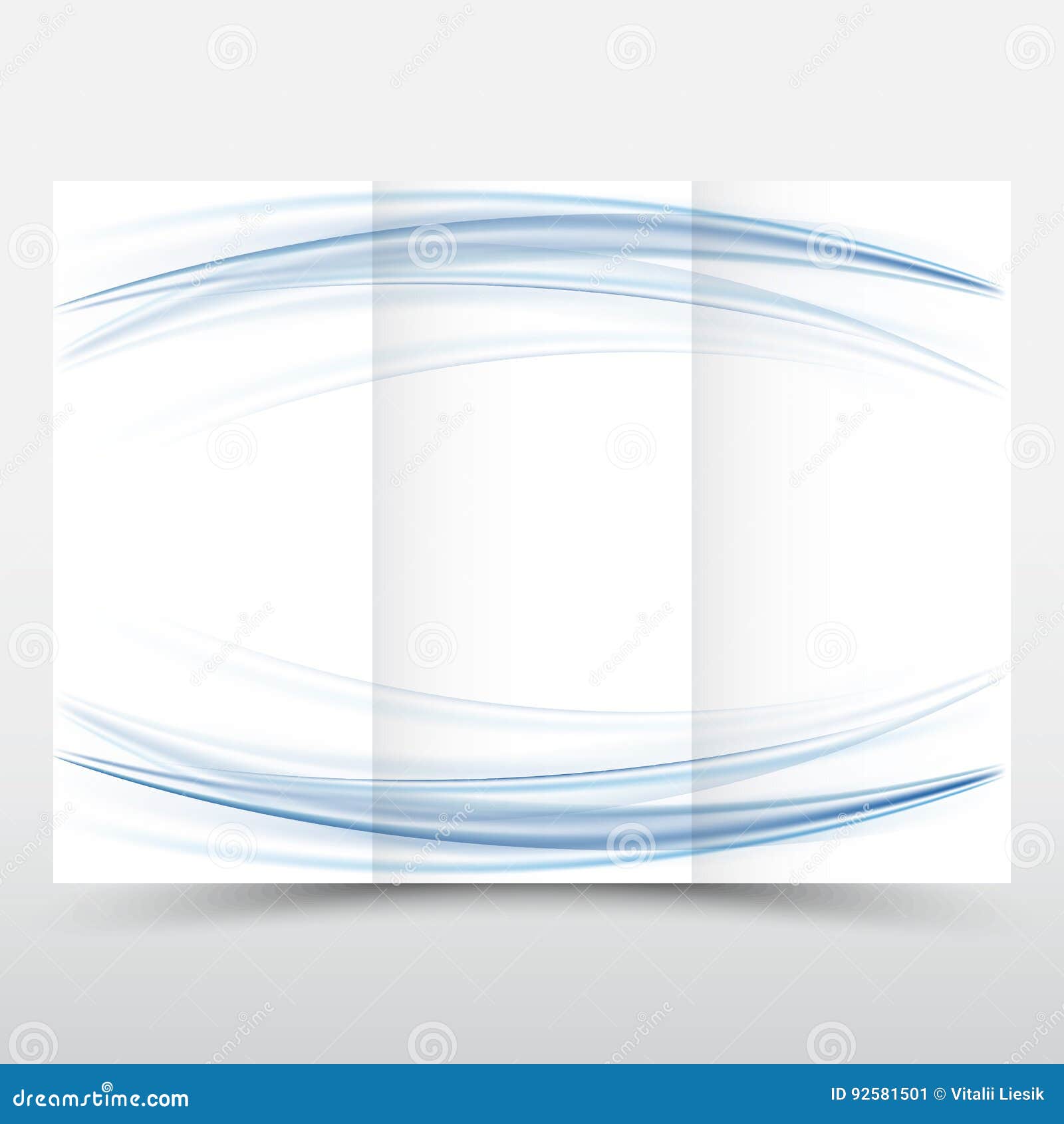 Blank Tri-fold Paper Brochure Design Template Design Blue Abstract ... Blank Tri-fold Paper Brochure Design Template Design Blue Abstract ...