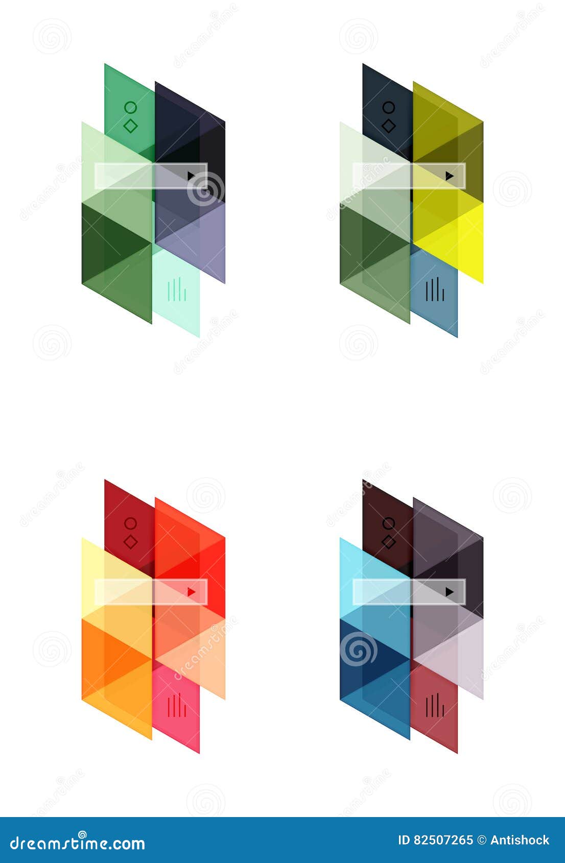 Blank Triangle Infographic Backgrounds Stock Illustration ...
