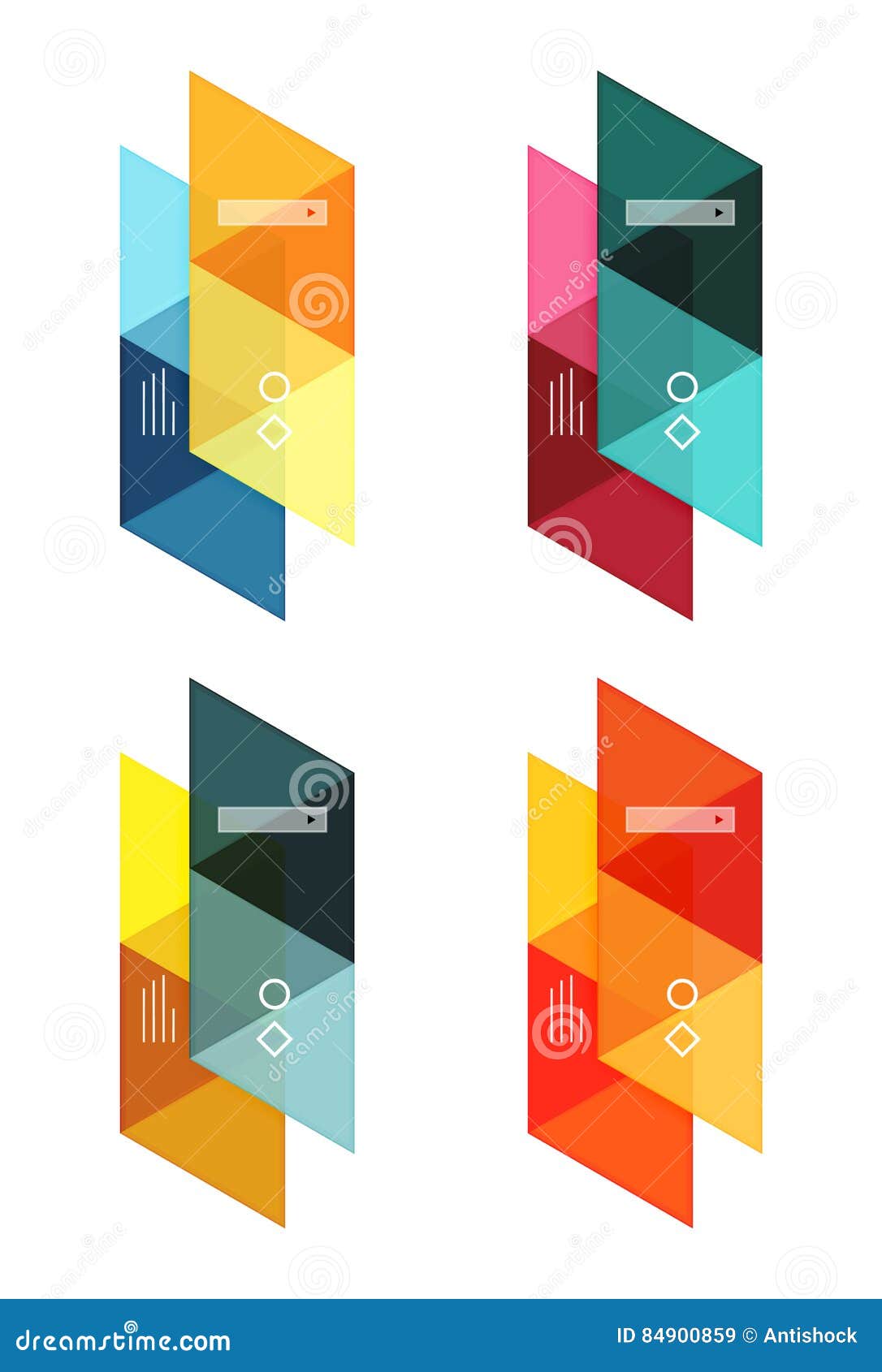 Blank Triangle Infographic Backgrounds Stock Vector - Illustration of ...