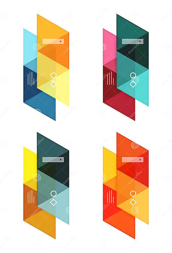 Blank Triangle Infographic Backgrounds Stock Vector - Illustration of ...