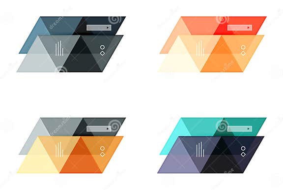 Blank Triangle Infographic Backgrounds Stock Vector - Illustration of ...