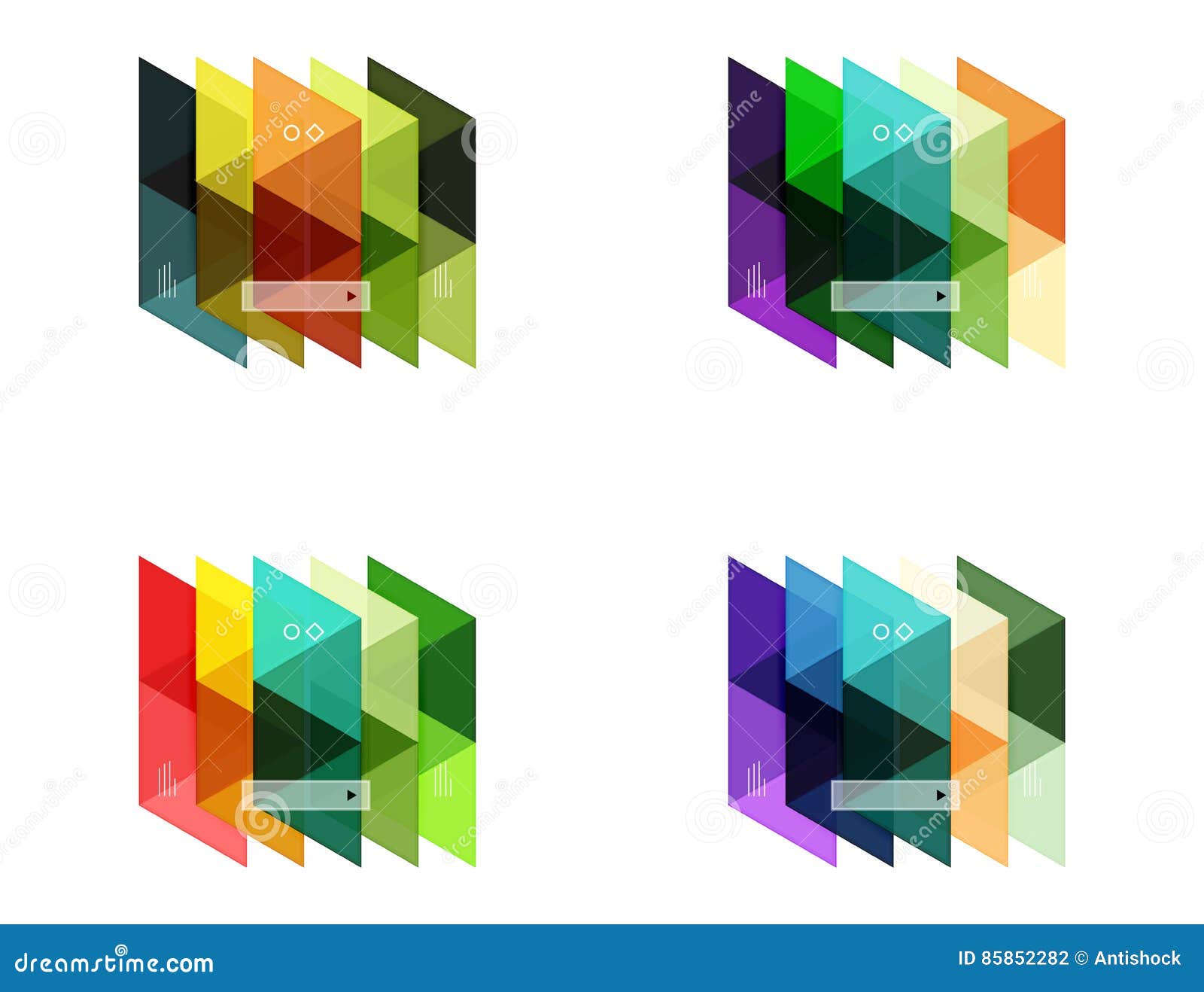 Blank Triangle Infographic Backgrounds Stock Vector - Illustration of ...