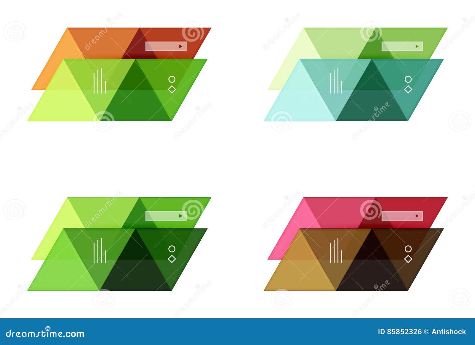 Blank Triangle Infographic Backgrounds Stock Vector - Illustration of ...