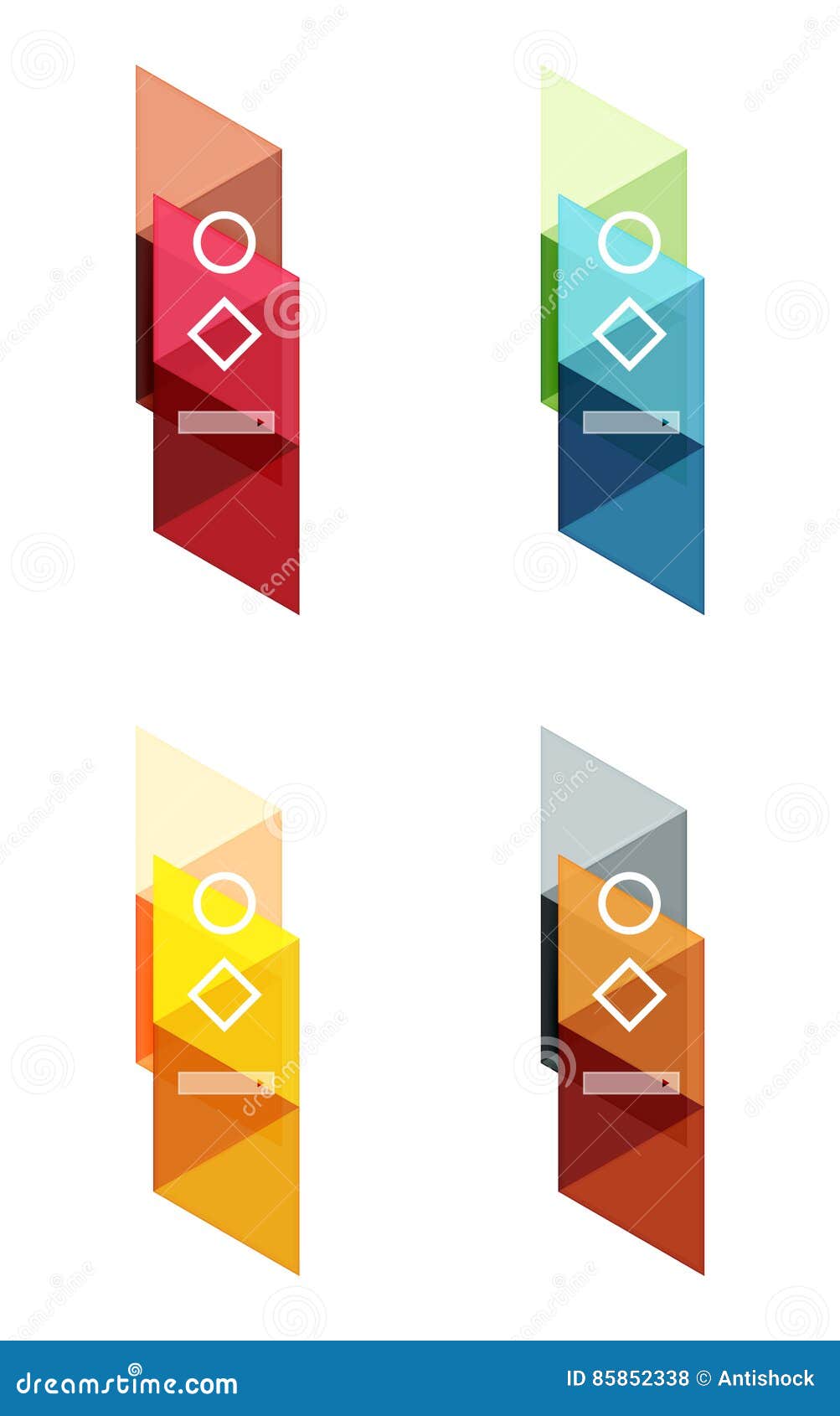 Blank Triangle Infographic Backgrounds Stock Vector - Illustration of ...