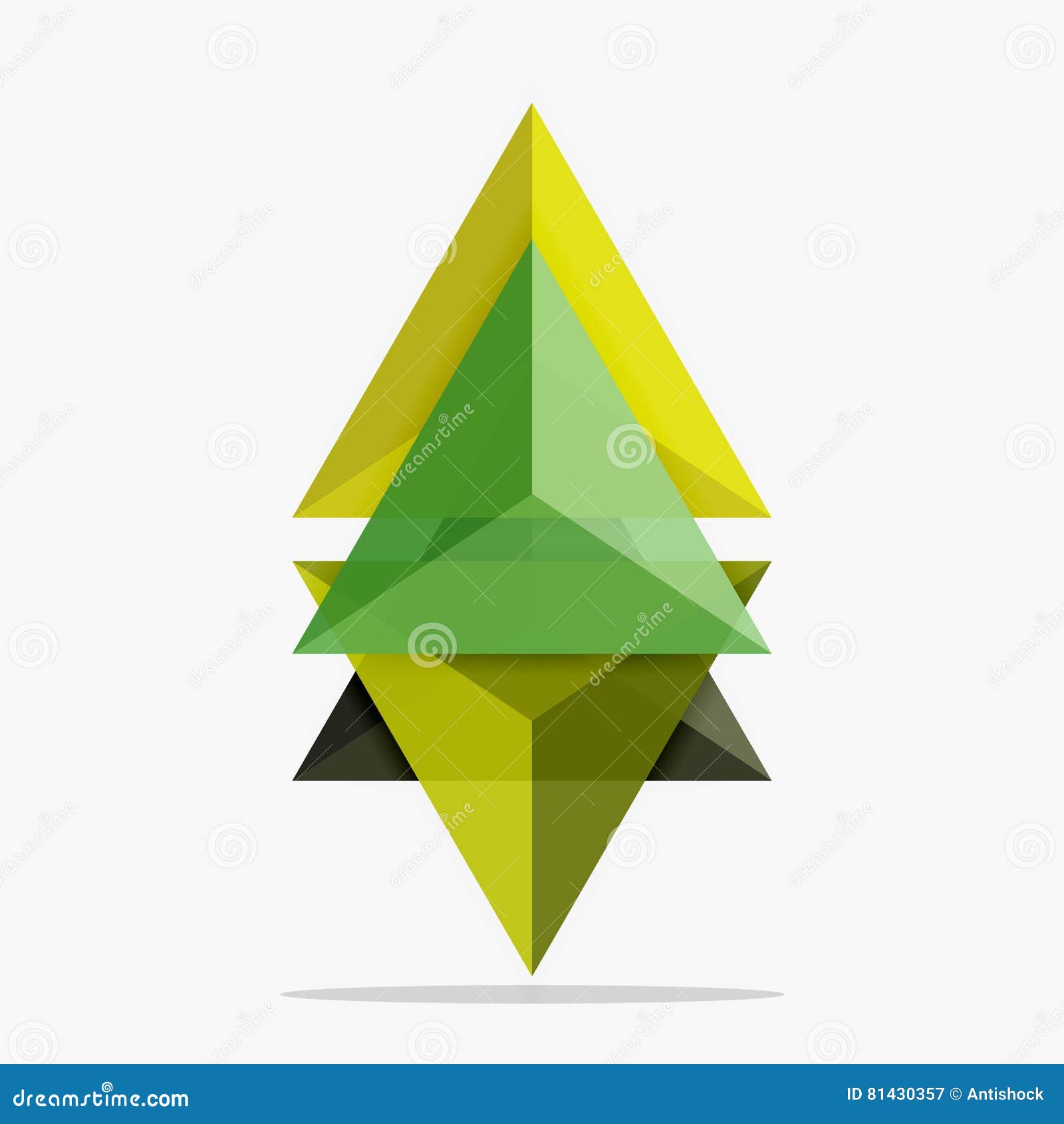 Blank Triangle Layout Business Template Stock Vector - Illustration of ...