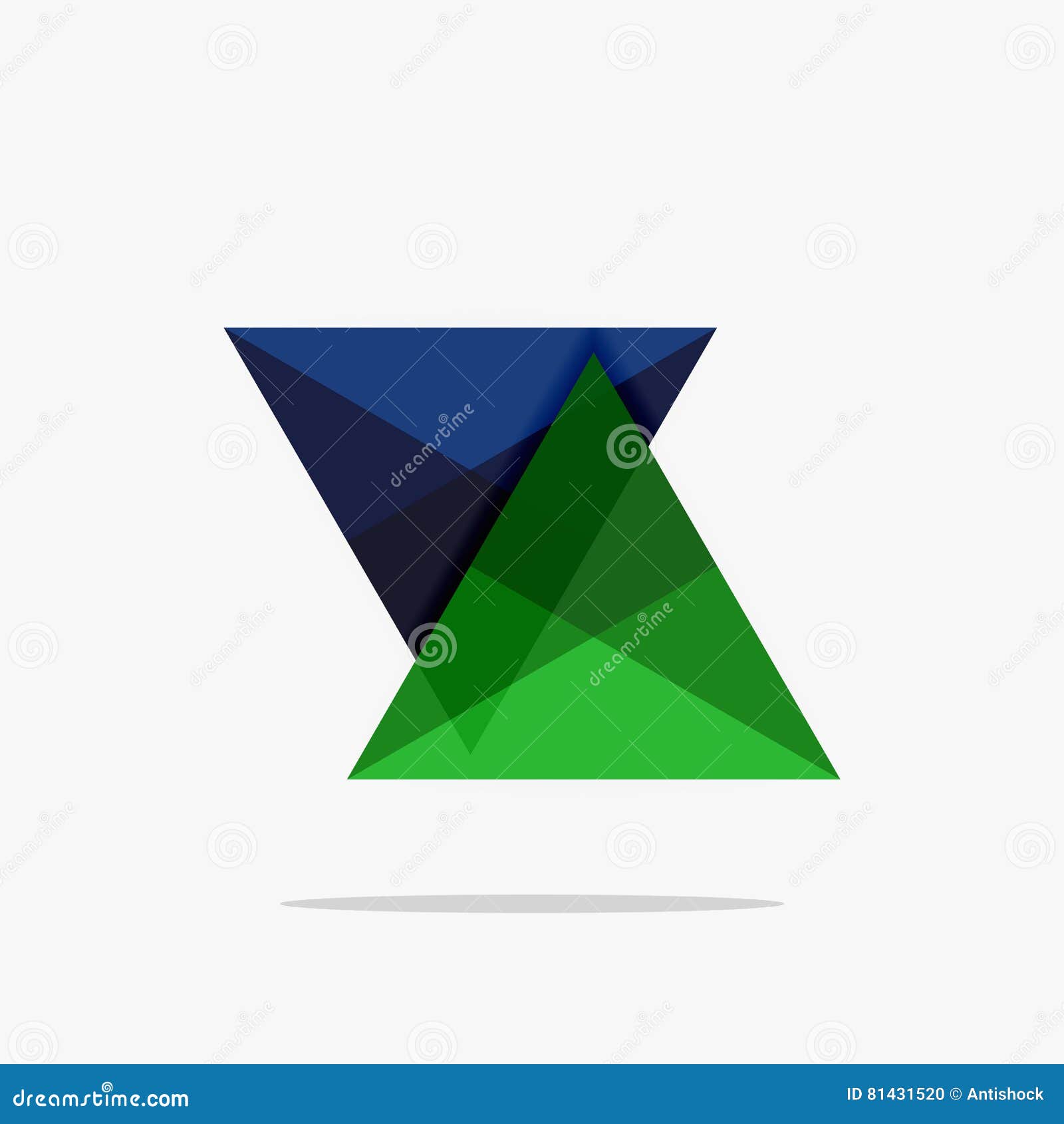 Blank Triangle Layout Business Template Stock Vector - Illustration of ...