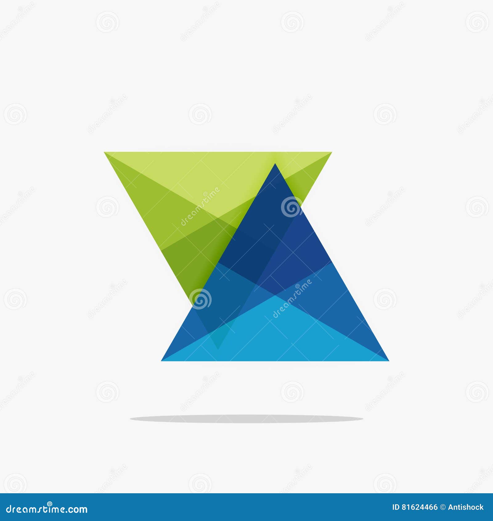 Blank Triangle Layout Business Template Stock Vector - Illustration of ...