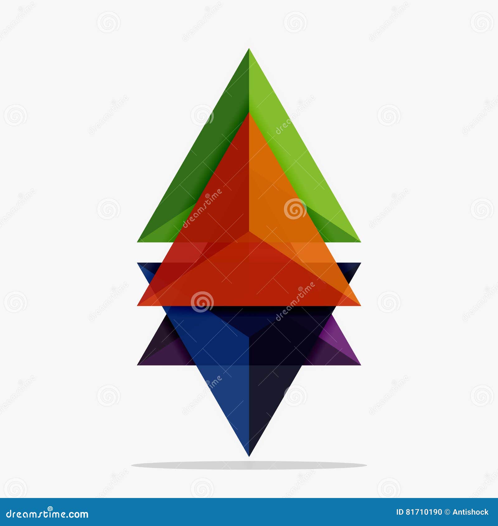 Blank Triangle Infographic Backgrounds Vector Illustration ...