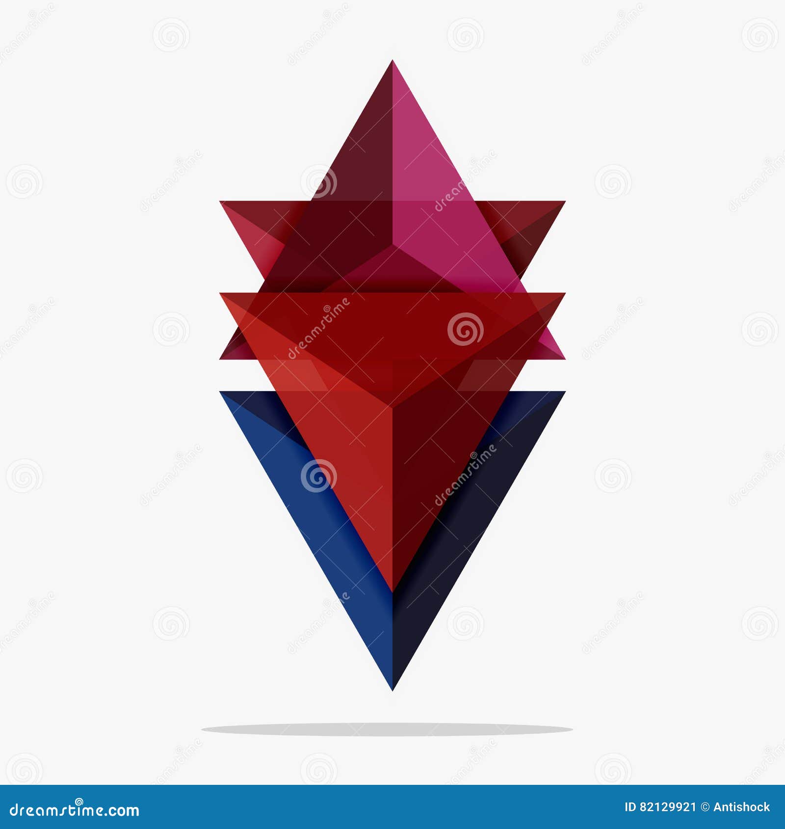 Blank Triangle Layout Business Template Stock Vector - Illustration of ...