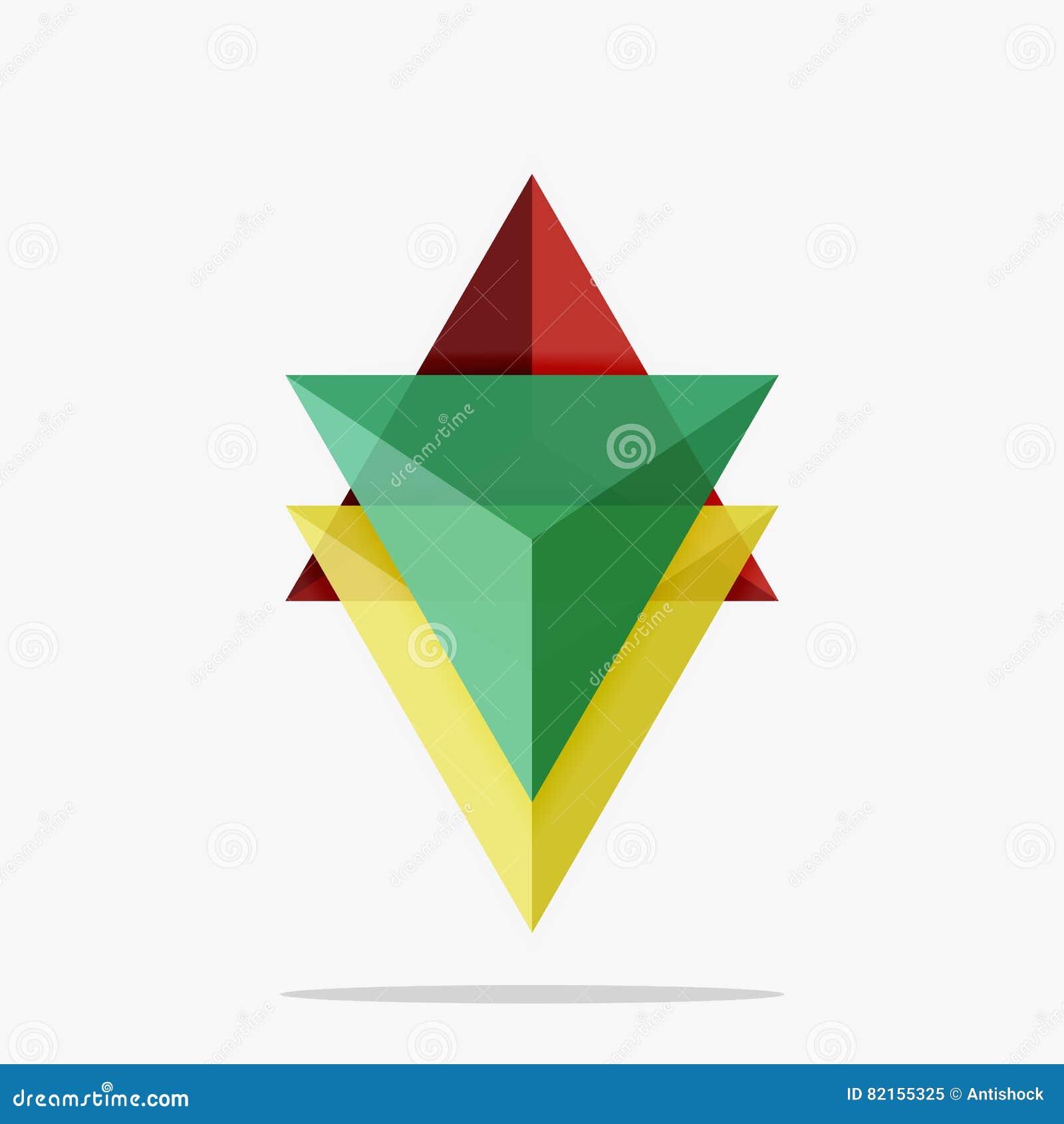 Blank Triangle Layout Business Template Stock Vector - Illustration of ...