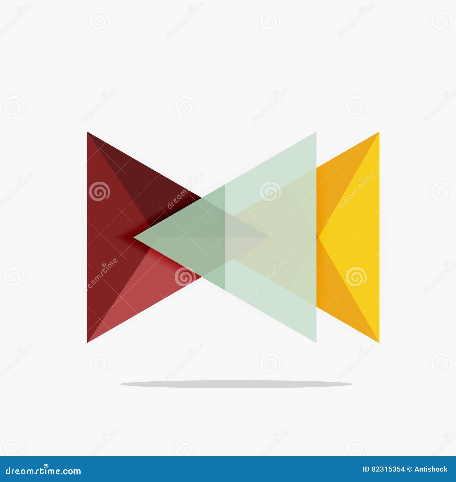 Blank Triangle Layout Business Template Stock Illustration ...