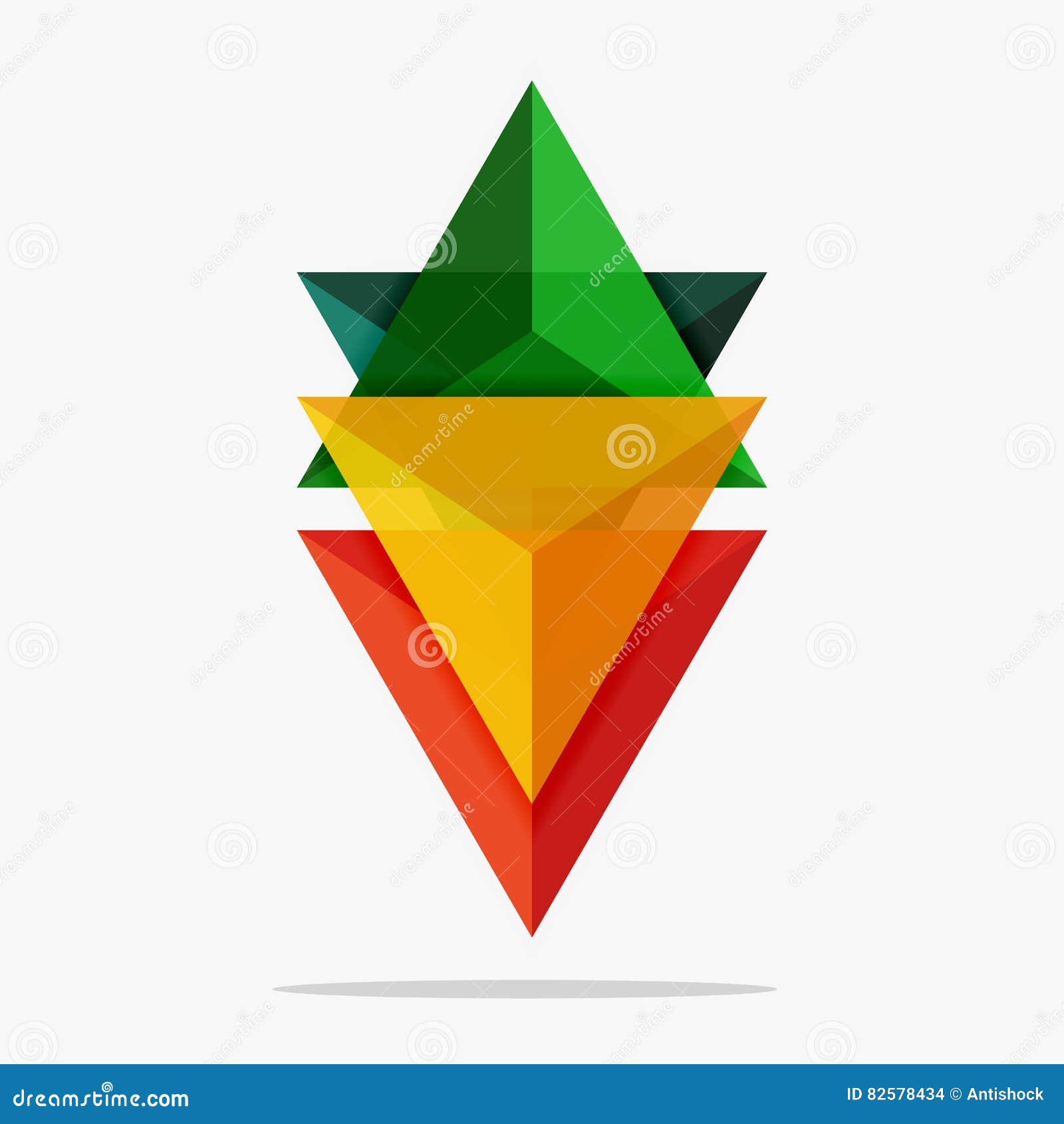 Blank Triangle Layout Business Template Stock Illustration ...