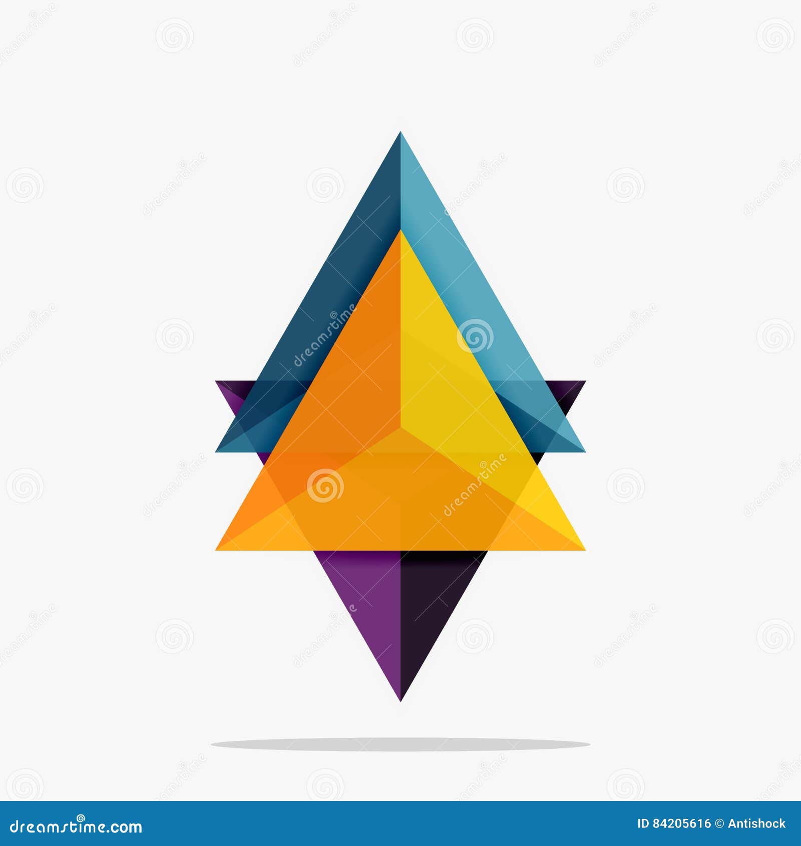 Blank Triangle Layout Business Template Stock Illustration ...