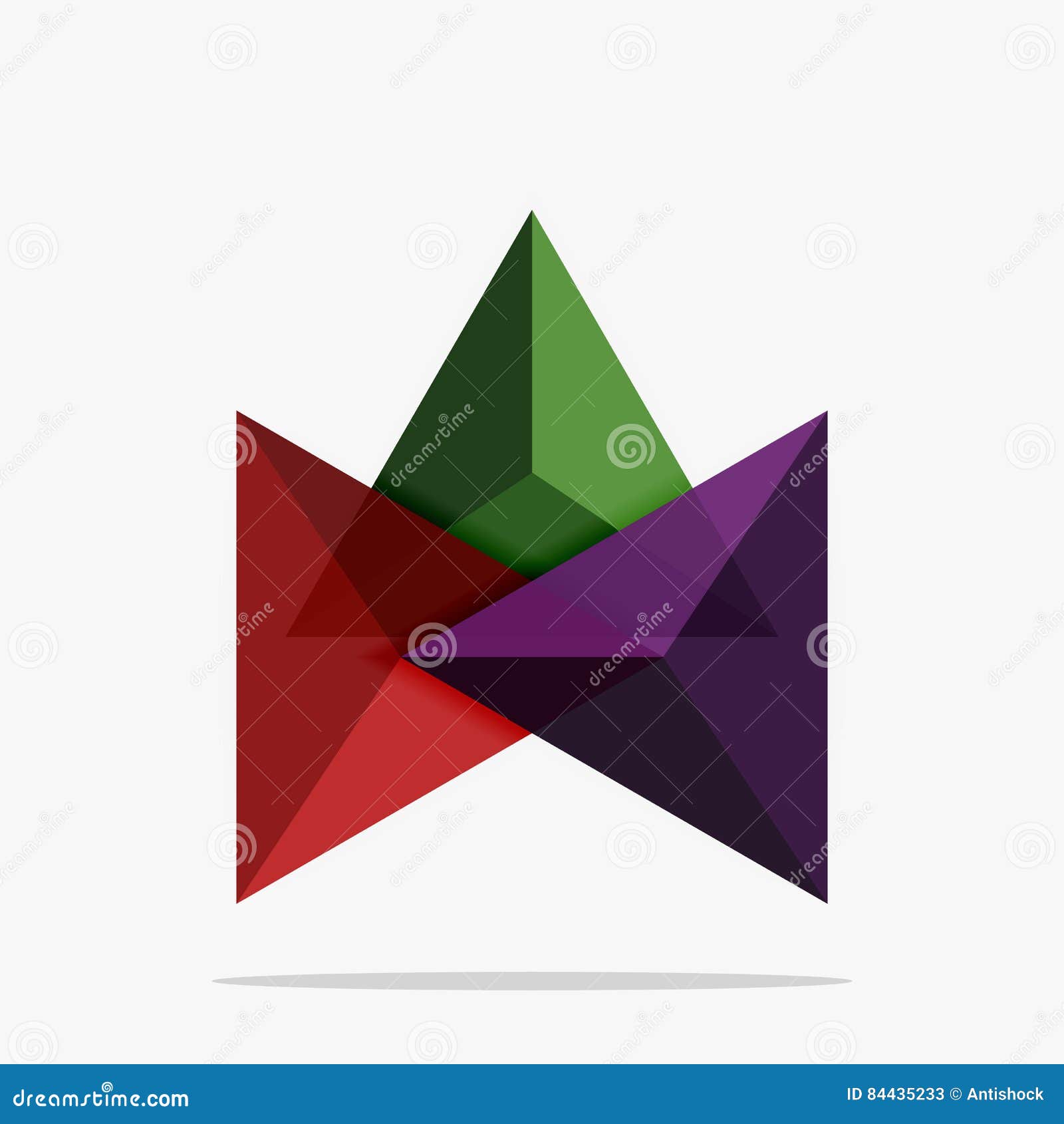 Blank Triangle Layout Business Template Stock Illustration ...