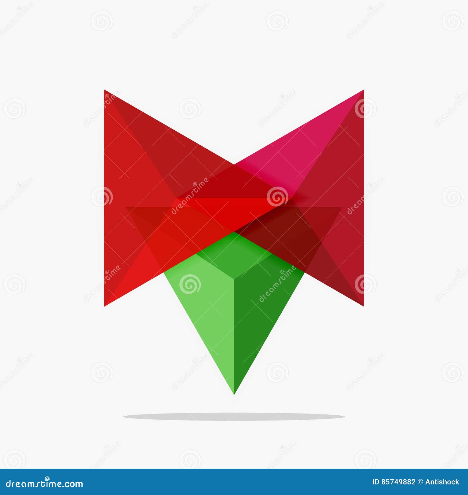 Blank Triangle Layout Business Template Stock Vector - Illustration of ...