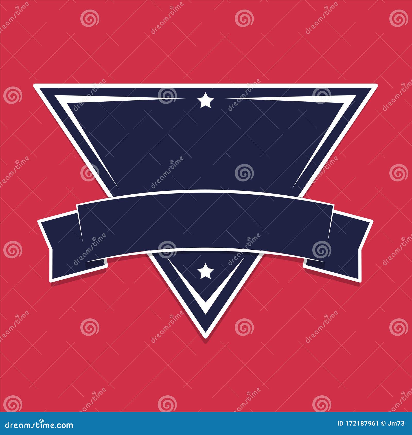 3d Triangle Shield Logo Concept Design. Symbol Graphic Template Element ...