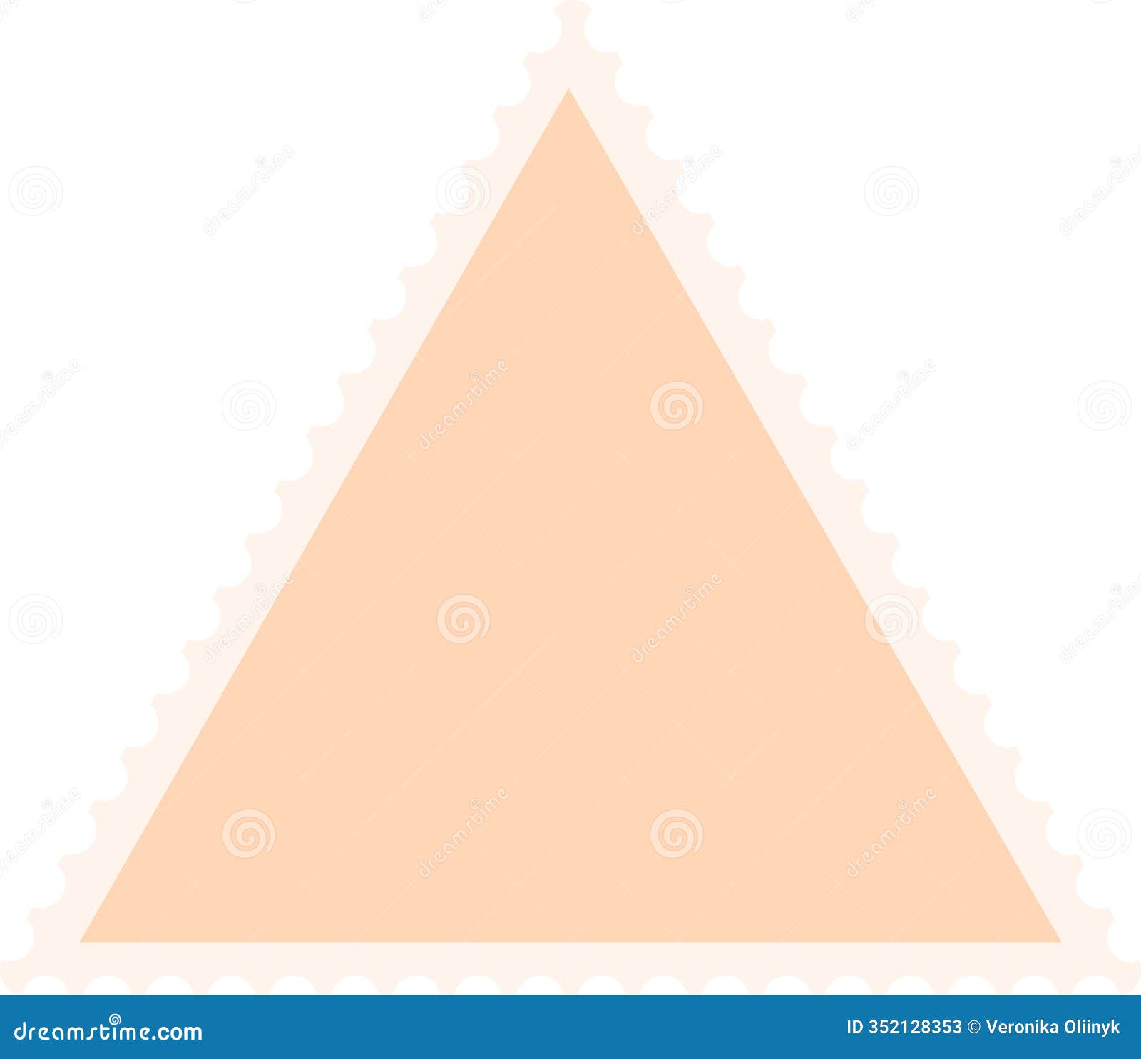 Blank Triangular Shelf Wobbler Pointing Down With Transparent Plastic ...