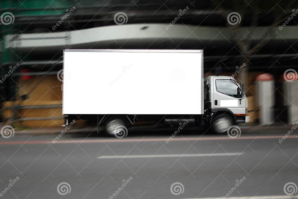 Blank truck stock image. Image of advertising, avenue - 1354965