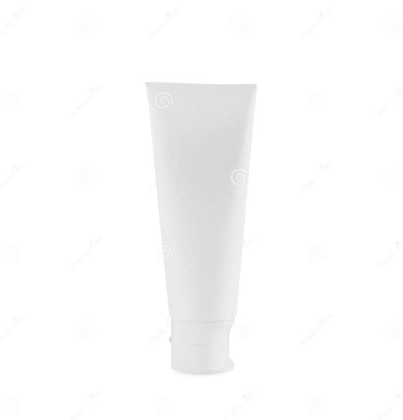 Blank Tube of Toothpaste Isolated on White Stock Photo - Image of ...
