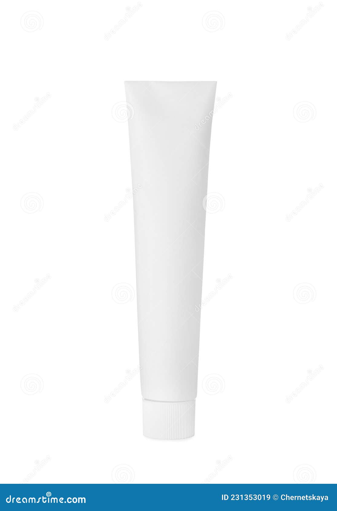 Blank Tube of Toothpaste Isolated on White Stock Image - Image of ...