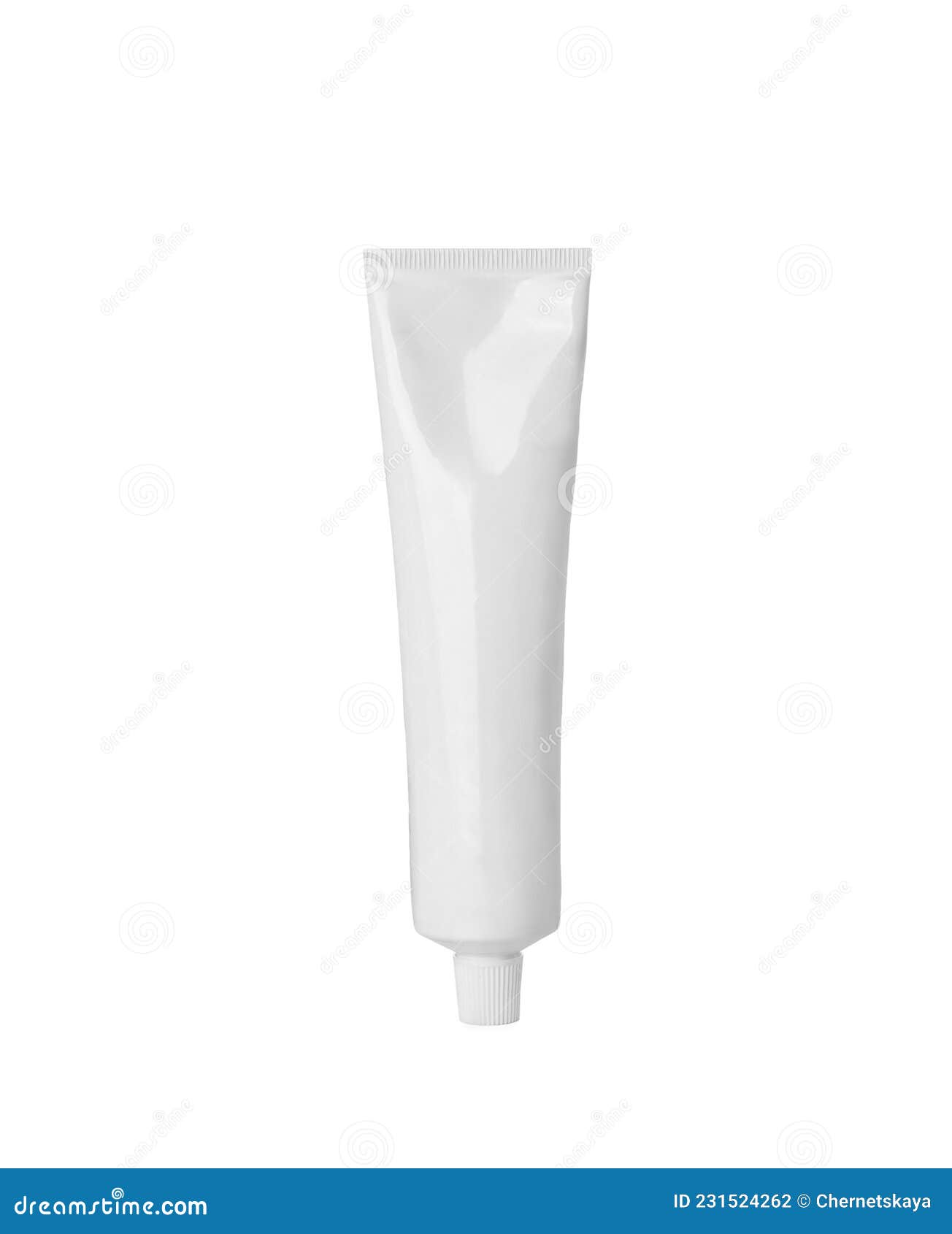 Blank Tube of Toothpaste Isolated on White Stock Photo - Image of brand ...