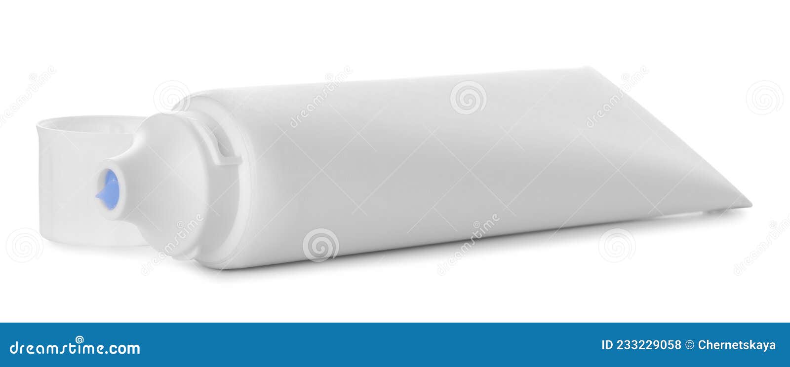Blank Tube of Toothpaste Isolated on White Stock Photo - Image of care ...