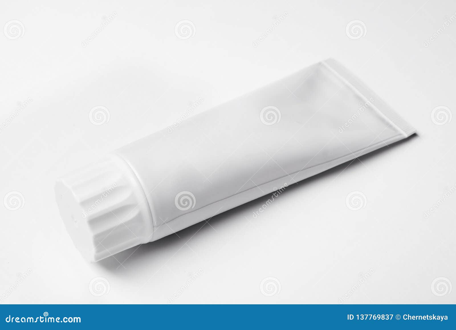 Blank Tube of Toothpaste on White Stock Image - Image of breath, fresh ...