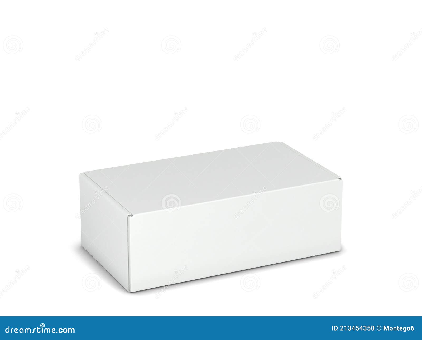 Retail Box With Top Flap Die Cut Template Cartoon Vector ...