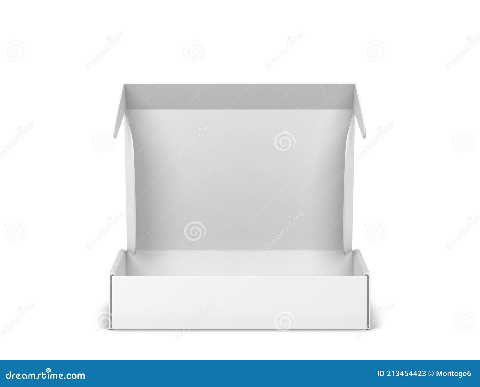 Retail Box With Top Flap Die Cut Template Cartoon Vector ...