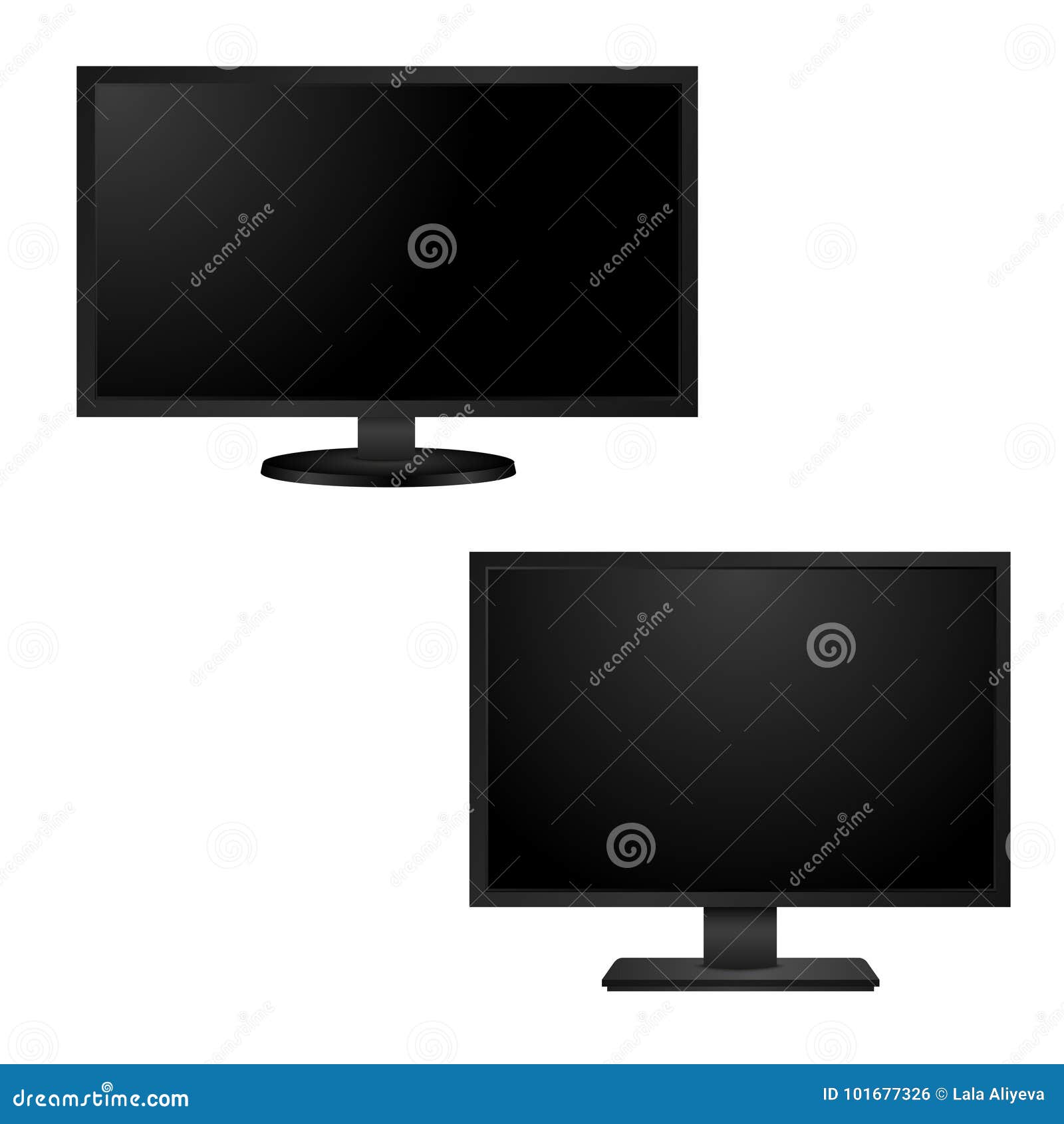 Computer Monitor Icon In Comic Style. Tv Display Cartoon Vector ...