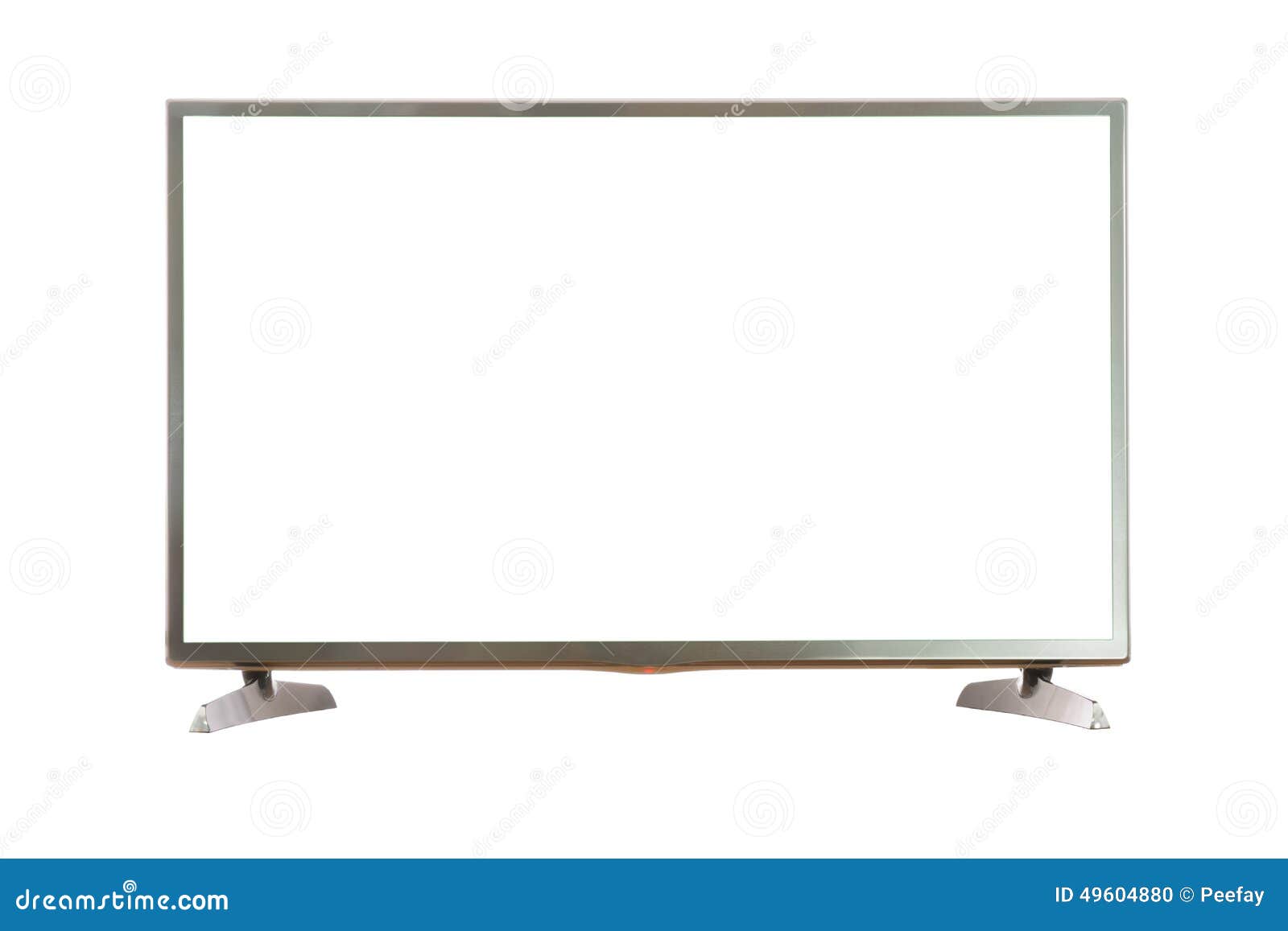 Blank TV Screen with Clipping Path Stock Photo - Image of modern ...