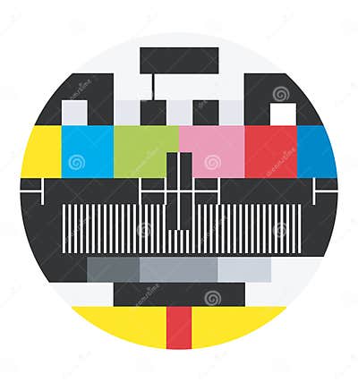 Blank TV signal stock vector. Illustration of card, colour - 29534643