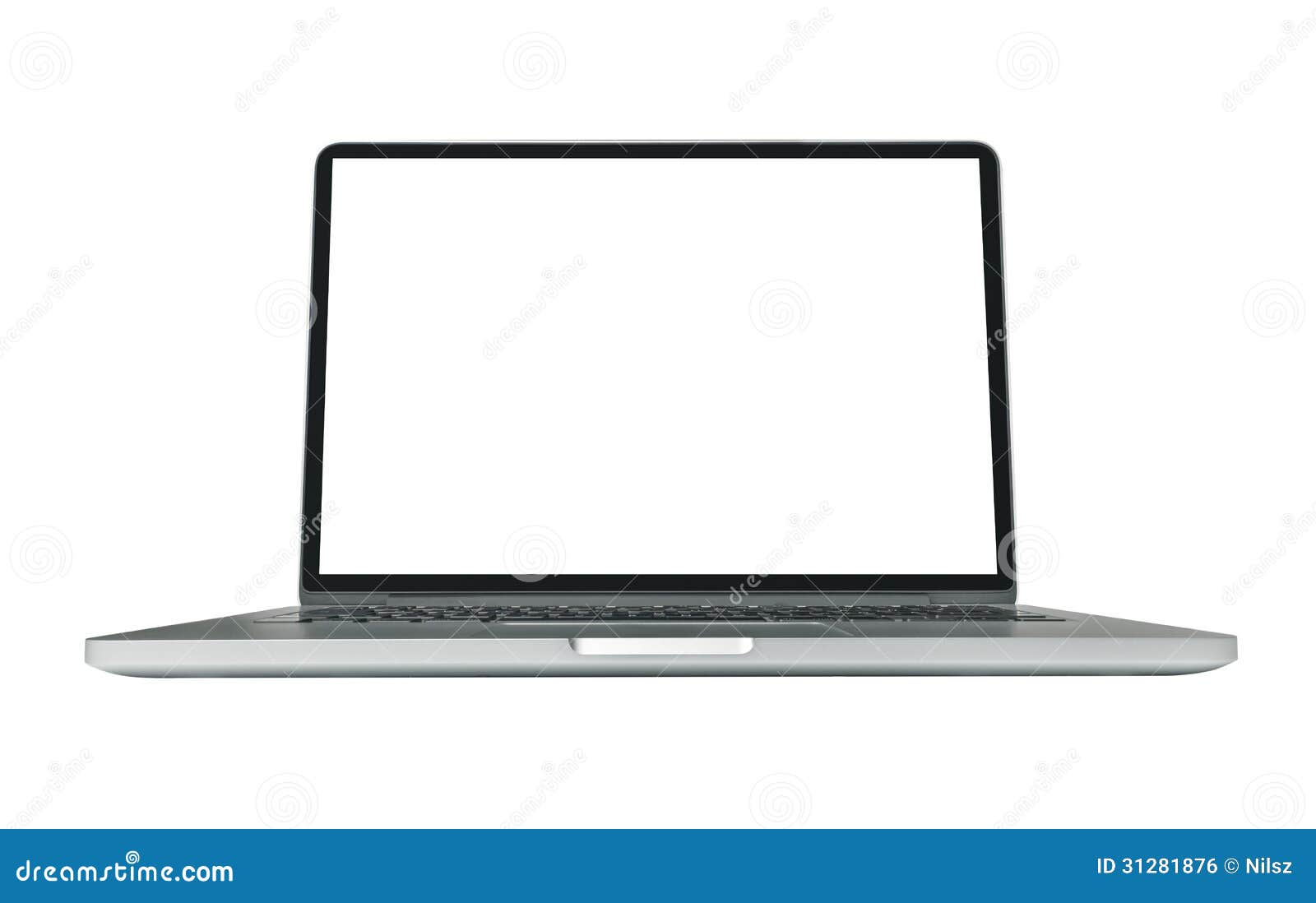 Blank Ultrabook Mobile Computer Stock Photo - Image of communication ...