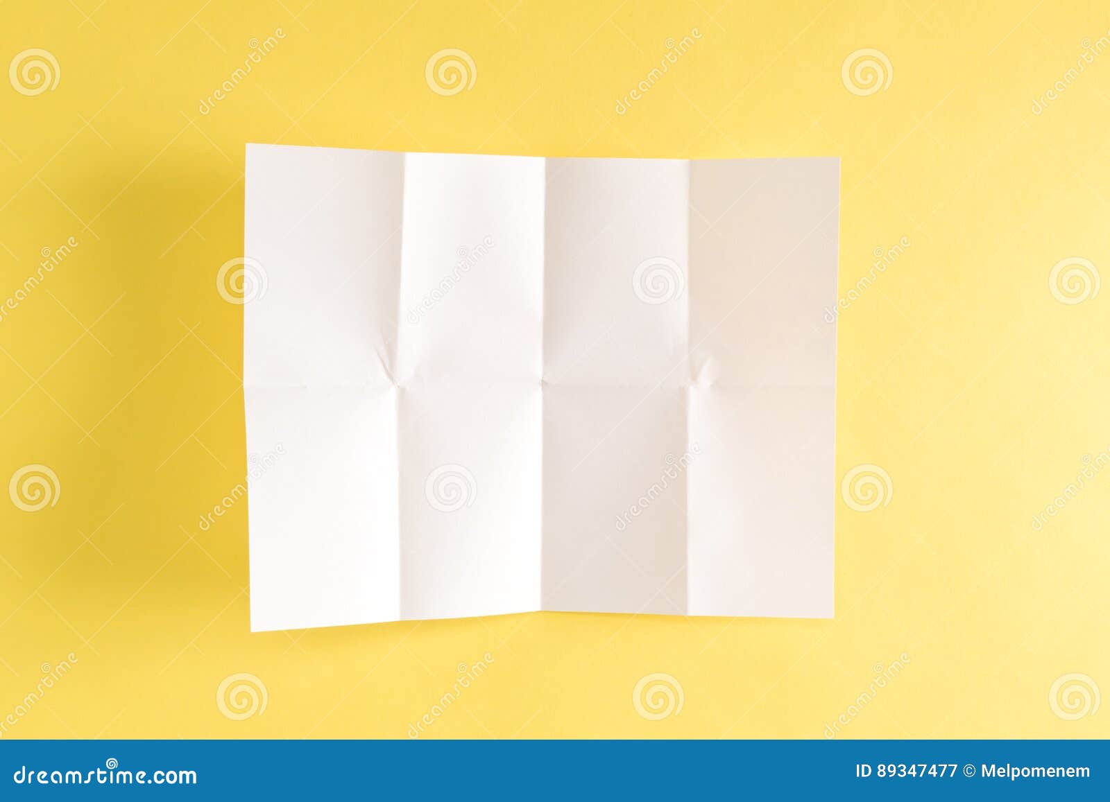 Blank Unfolded Creased Piece Of Paper Royalty-Free Stock Image ...