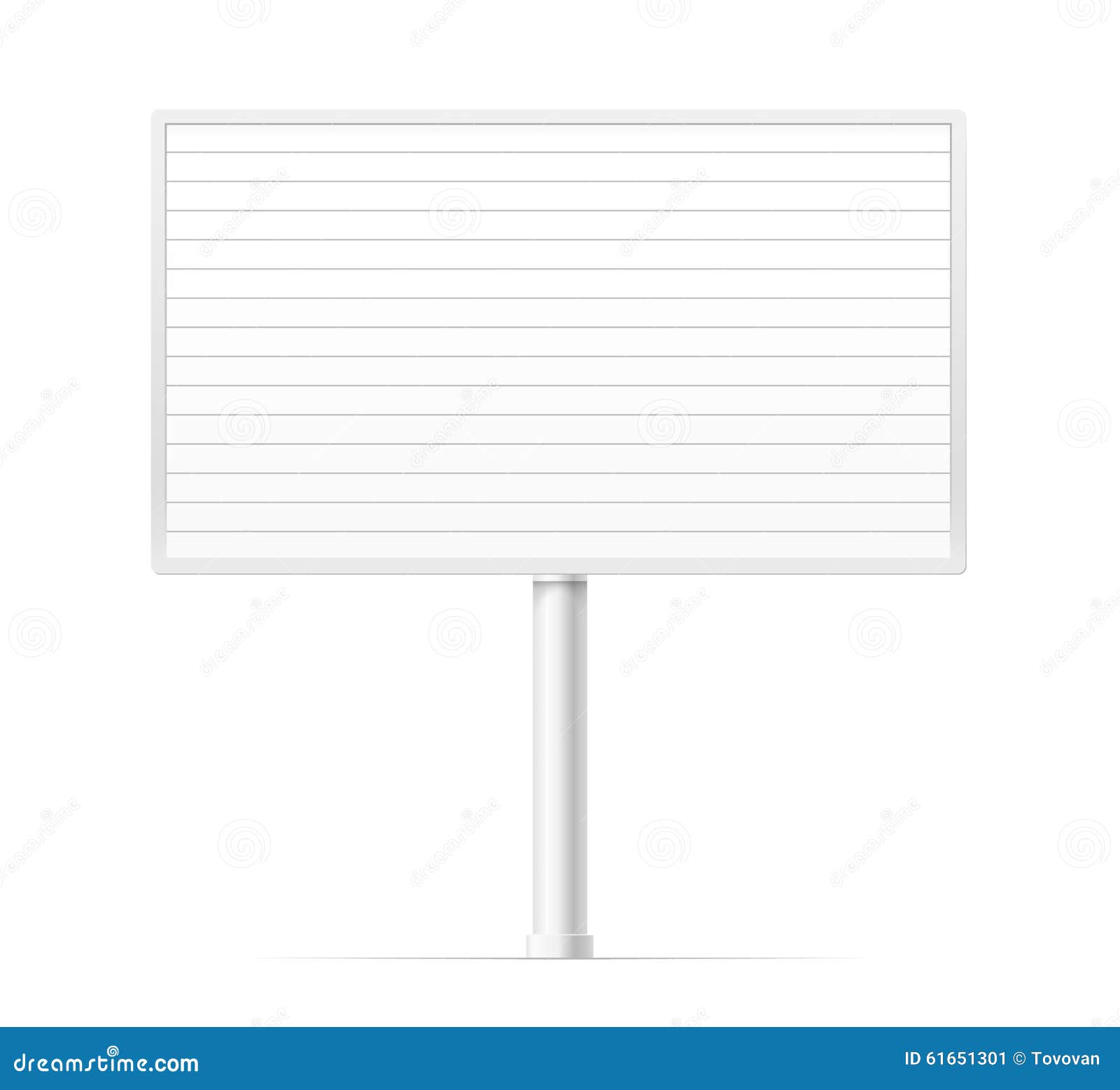 Blank Urban Advertising Board Template Stock Vector - Illustration of ...