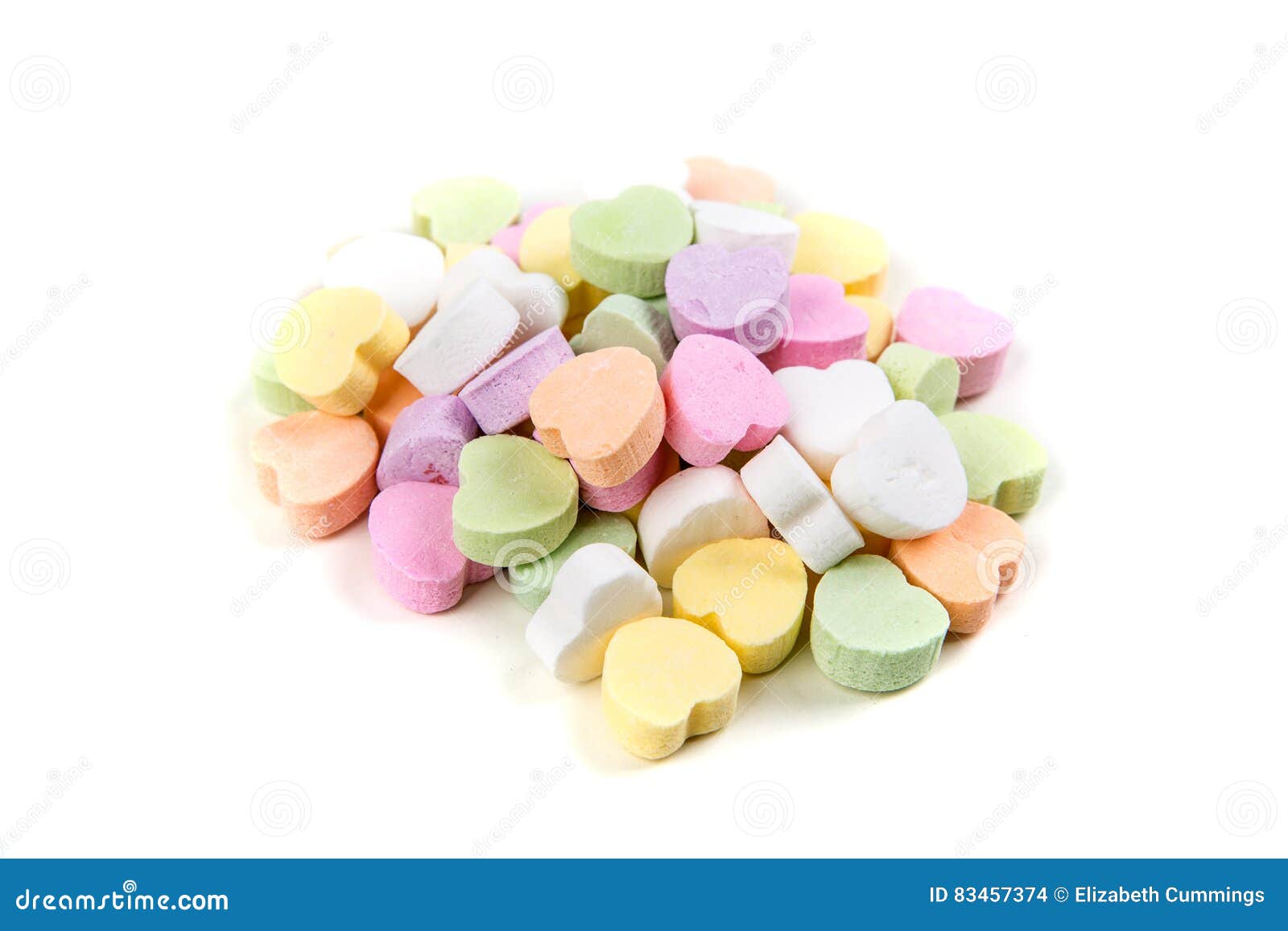 Blank Valentine Candy Hearts Stock Photography | CartoonDealer.com ...