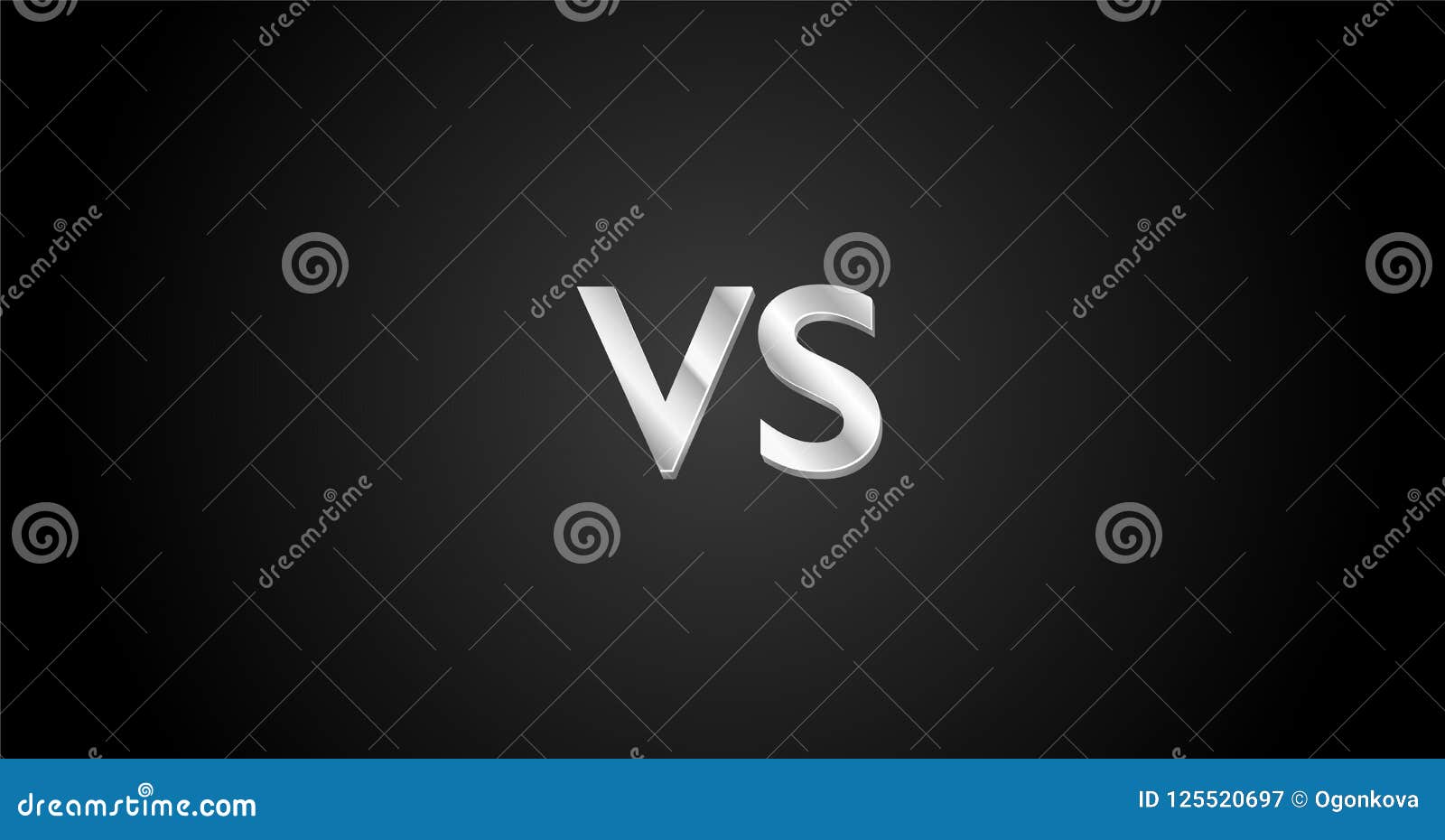 VS Versus Design Concept with Empty Space Stock Vector - Illustration ...