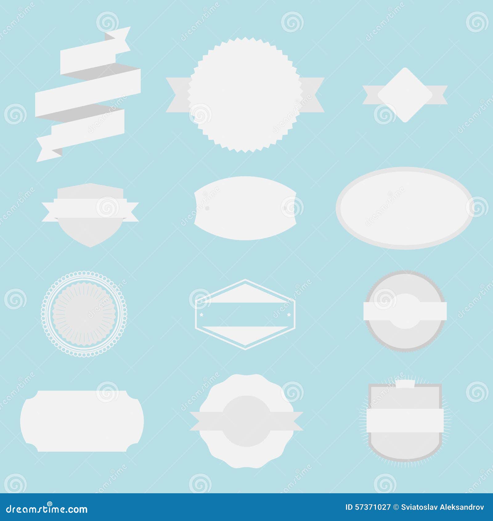 Blank vector Labels Set stock vector. Illustration of frame - 57371027
