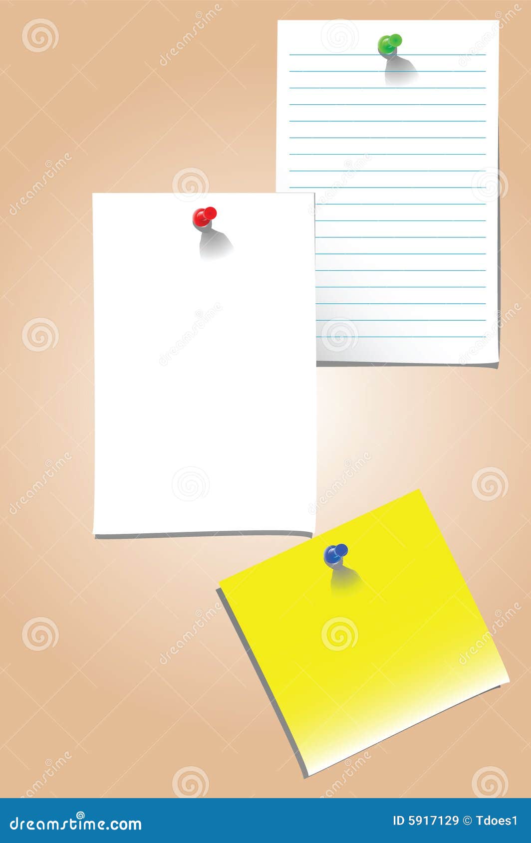 Blank vector memo stock vector. Illustration of vector - 5917129
