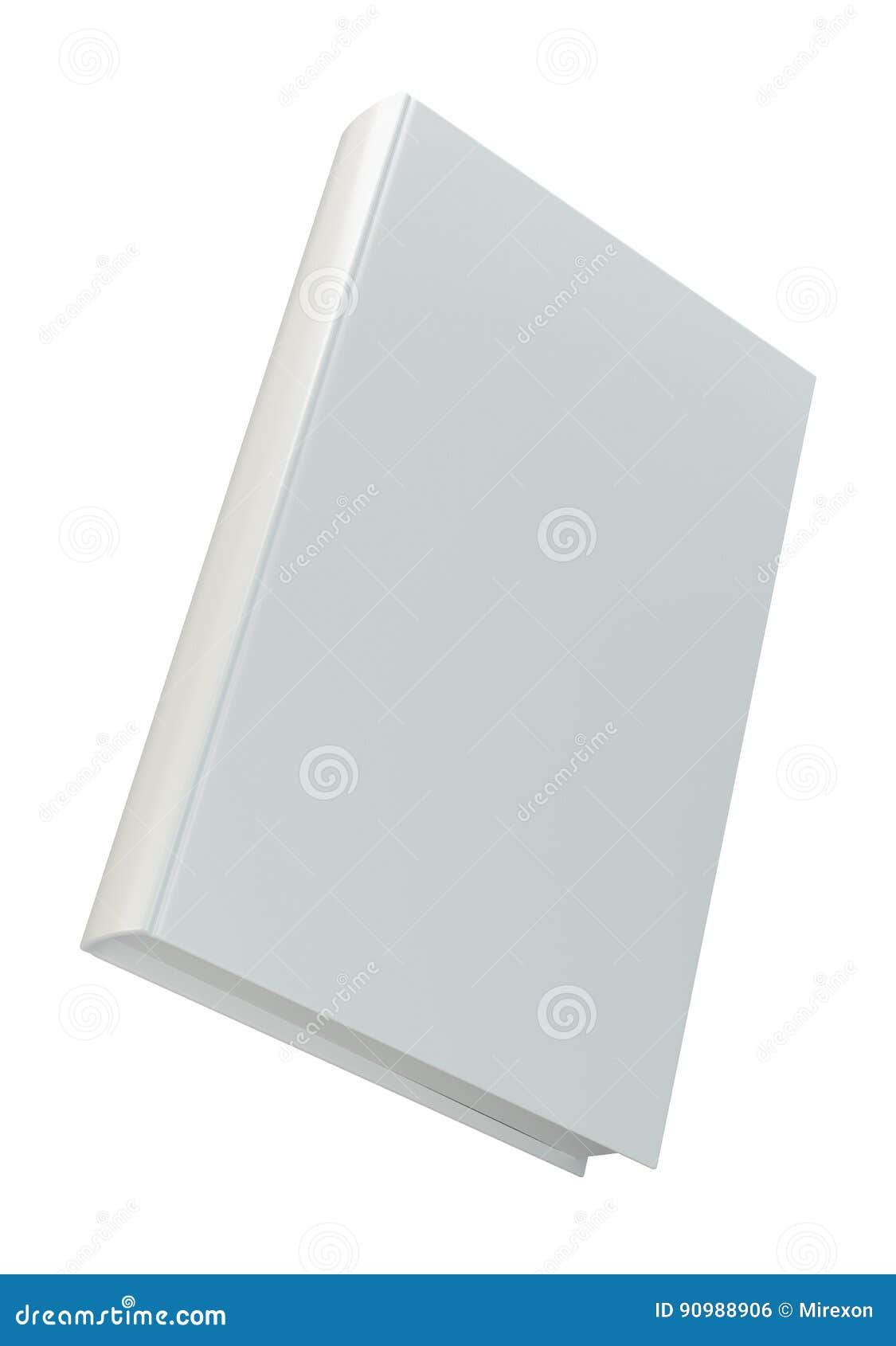 Blank Vertical Book Cover Template Front Side Standing. Perspective ...