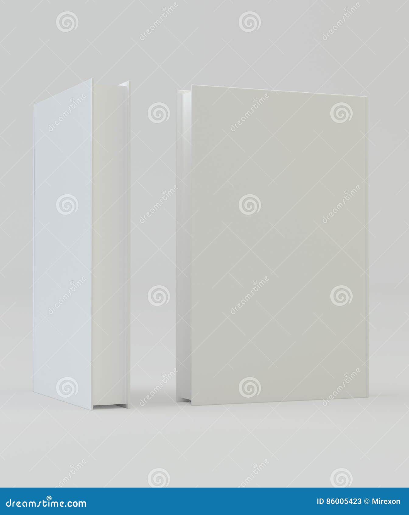 Blank Vertical Book Cover Template Stock Illustration - Illustration of ...