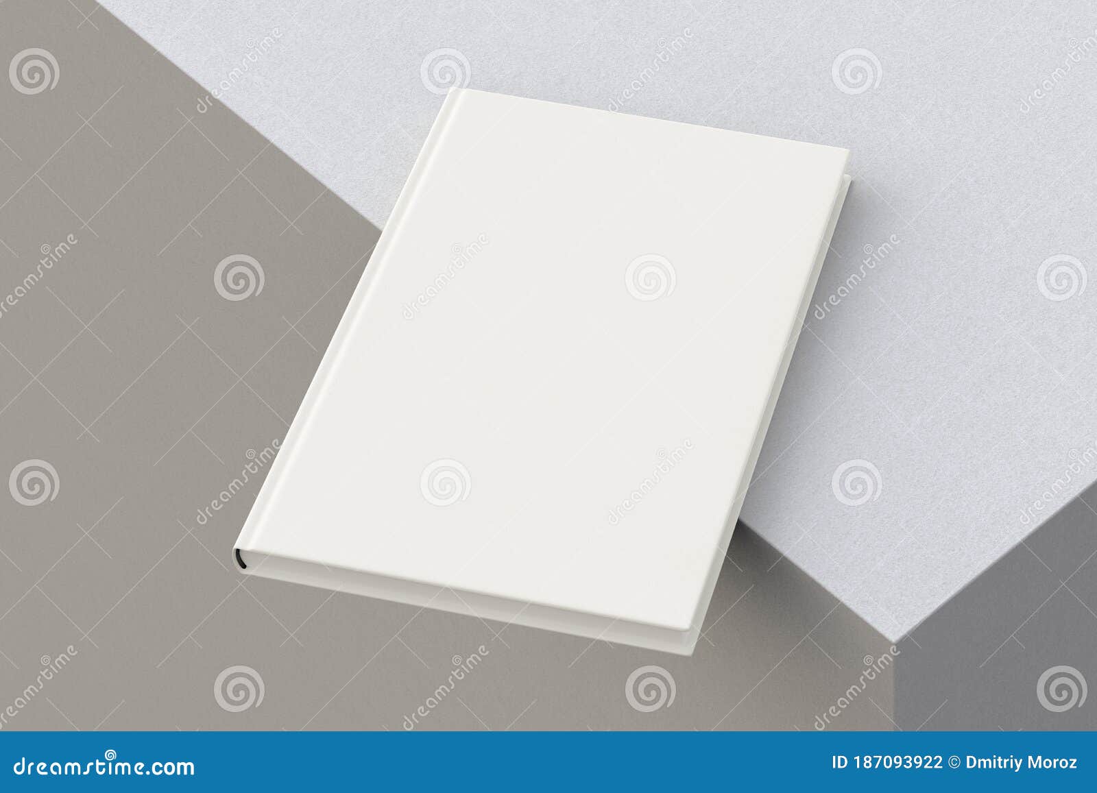 Blank book on the edge stock illustration. Illustration of hard - 187093922