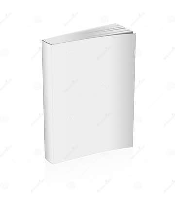 Blank Vertical Book Template. Stock Illustration - Illustration of ...