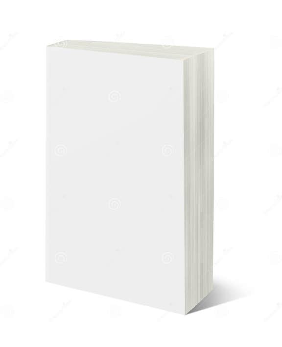 Blank Vertical Book Template. Stock Illustration - Illustration of ...