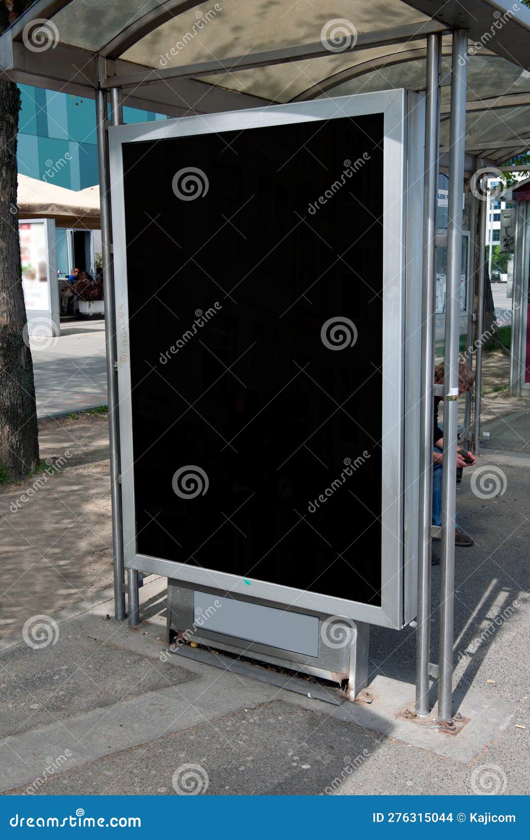 Blank Vertical City Light Poster for Advertising Stock Photo - Image of ...