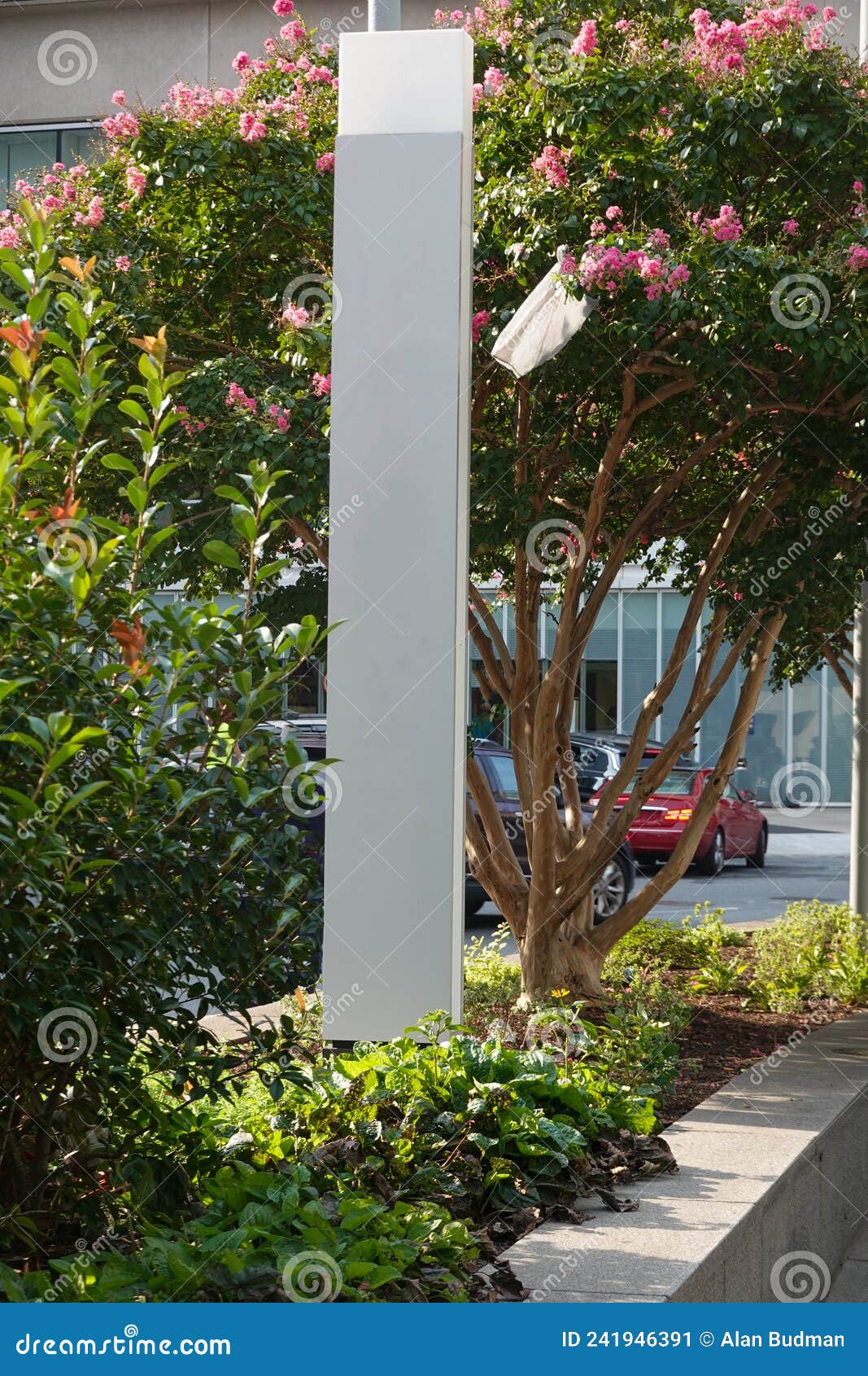 Blank Vertical Granite Sign Stock Image - Image of vertical, building ...