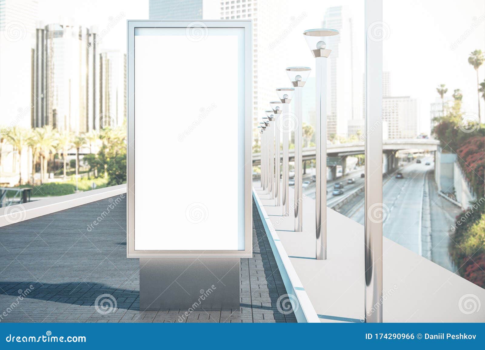 Blank Vertical Rectangular Banner Stock Photo - Image of daylight, copy ...