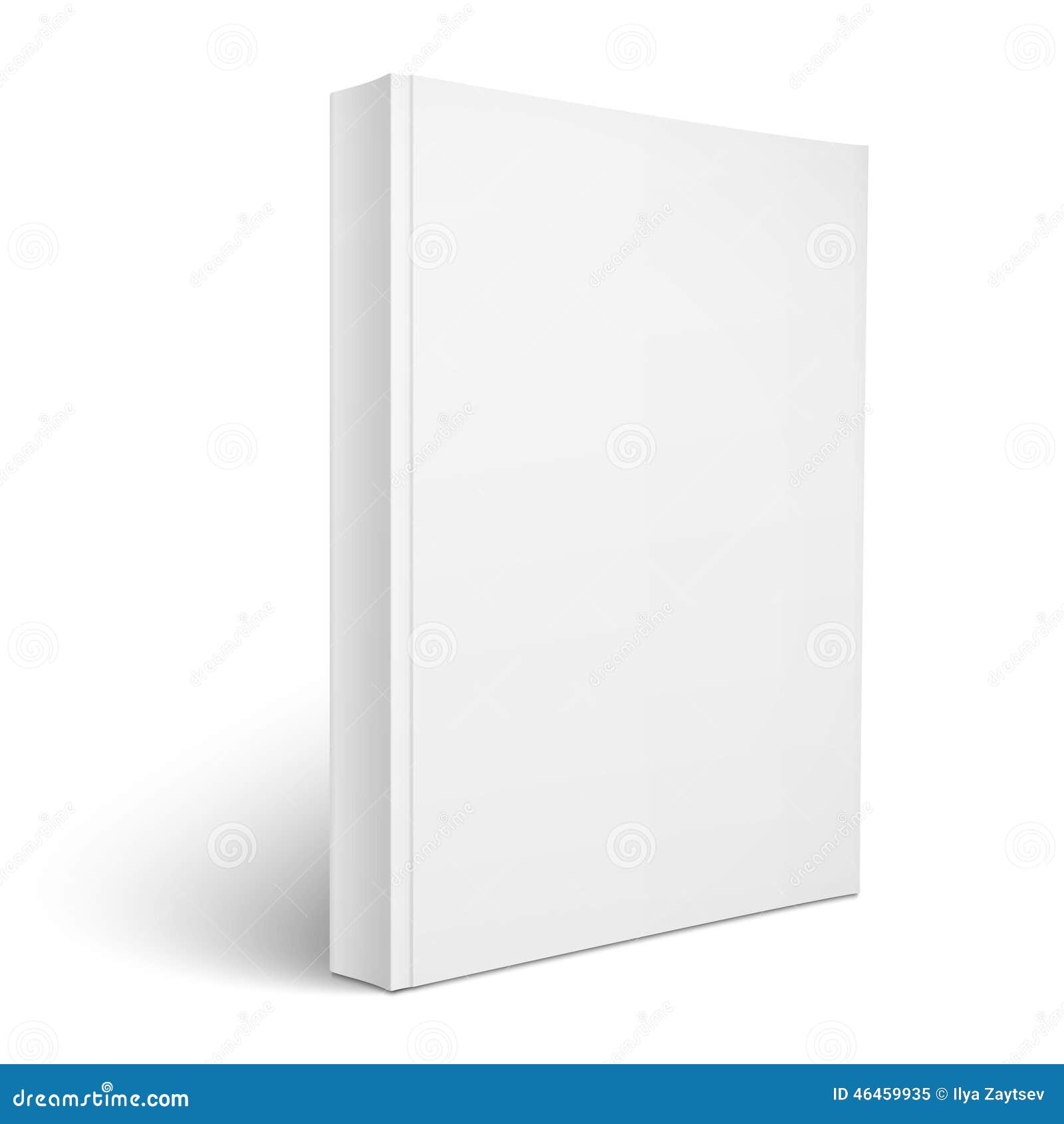 Blank Vertical Softcover Book Template. Stock Vector - Illustration of ...